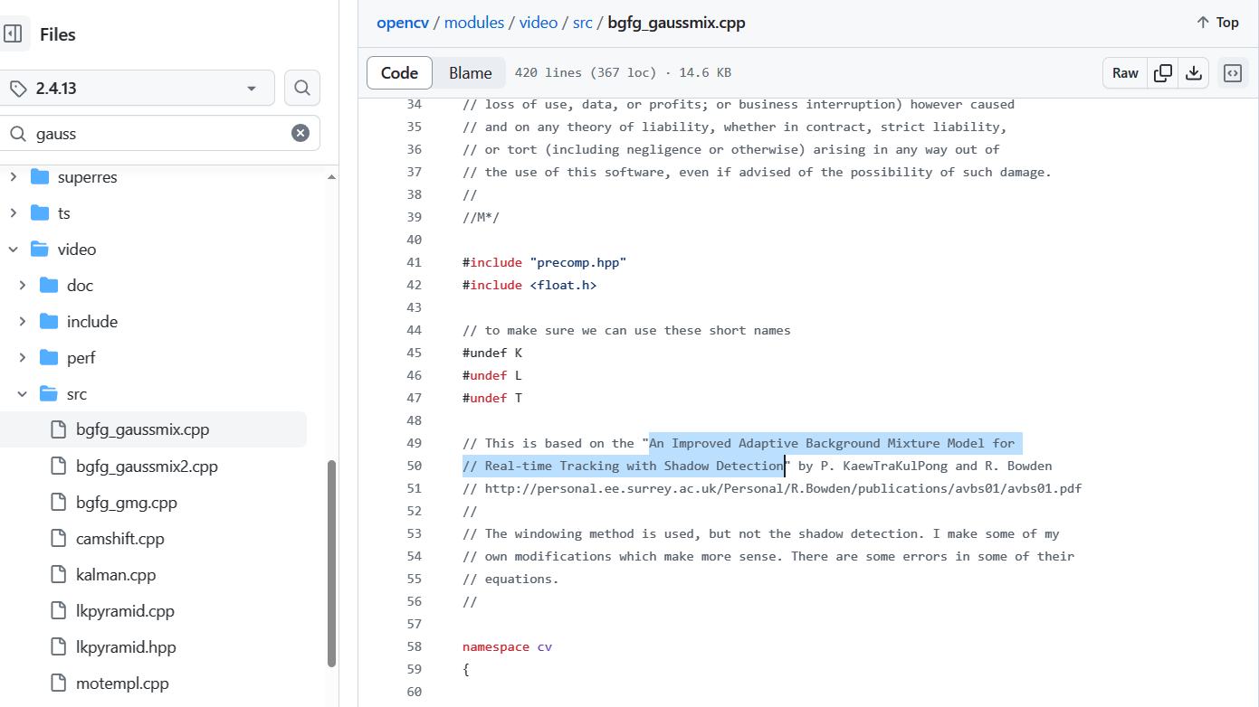 论文精读 && MOG2系列 && OpenCV源码提供的论文-CSDN博客
