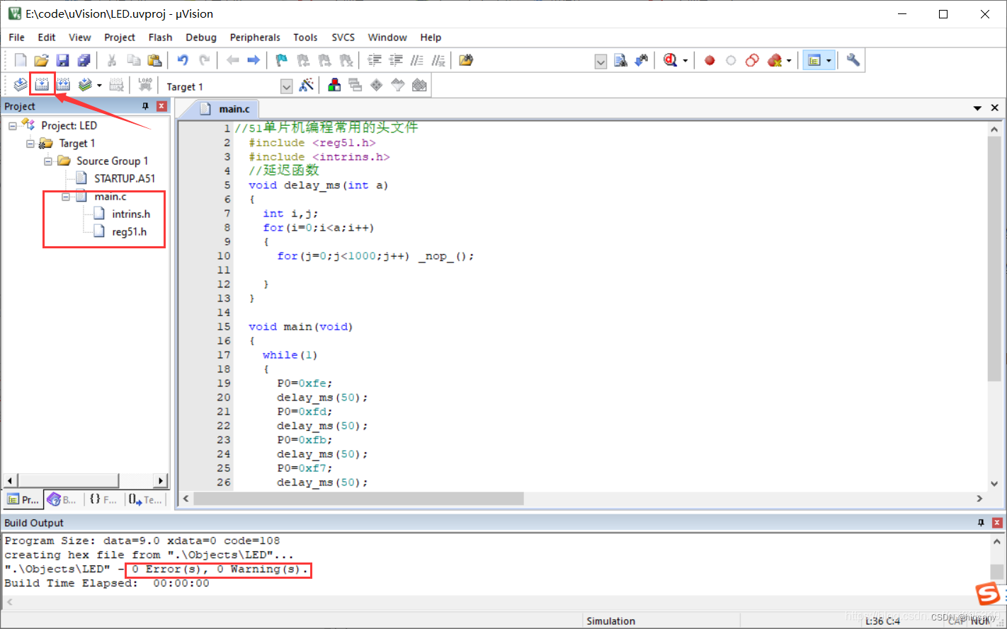 Keil4与Proteus联合仿真实现流水灯实验&&STM32实现通过寄存器实现流水灯_keil protuse联调stm32-CSDN博客