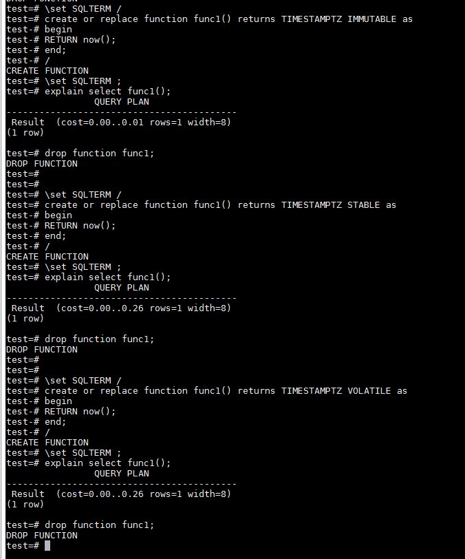 人大金仓数据库KingbaseES PLSQL创建函数IMMUTABLE STABLE VOLATILE参数详解_kingbase 创建函数-CSDN博客