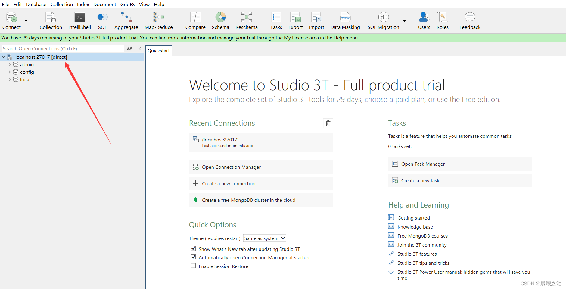 Studio 3T使用教程,本人详细介绍连接Mongodb过程_studio3t连接mongodb-CSDN博客