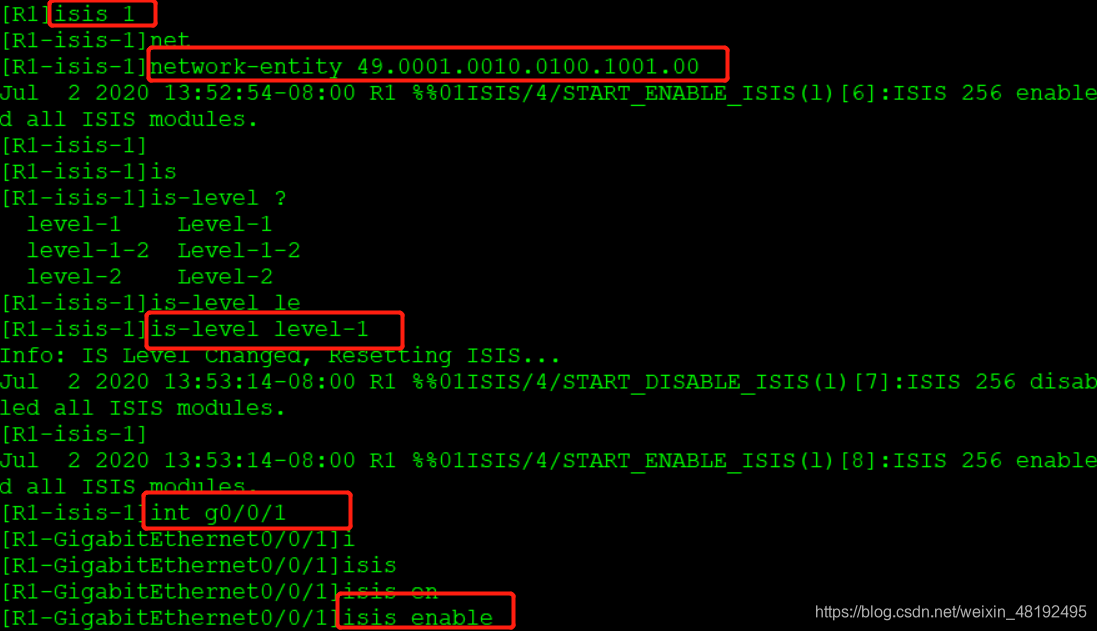 ISIS协议与RIP协议组合配置实验_rip,ospf,isis间通信实验-CSDN博客