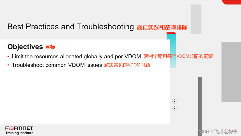 教程篇(7.2) 13. 虚拟域 VDOM & FortiGate基础设施 Fortinet网络安全专家 NSE4_飞塔vdom-CSDN博客