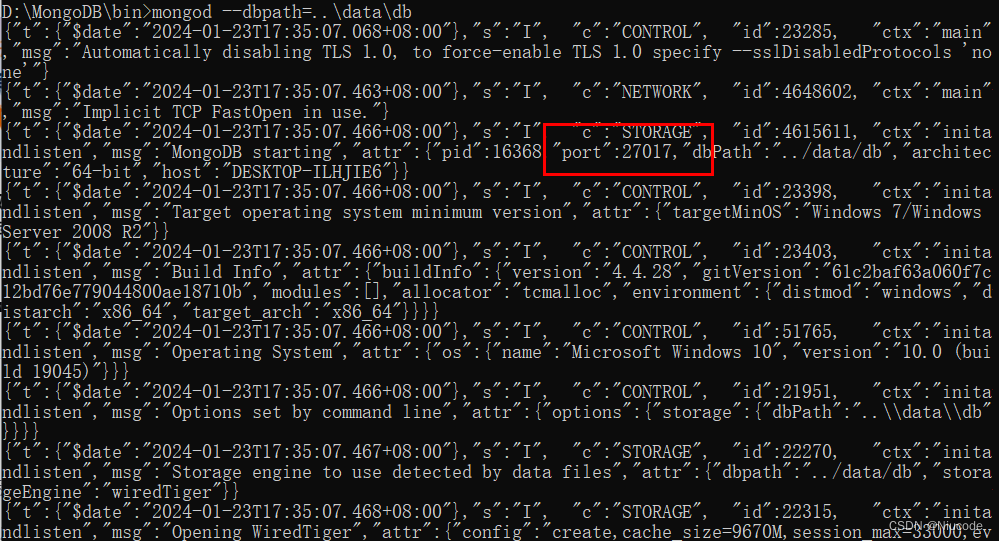 MongoDB的下载启动（Windows），配合Node.js和Express搭建成的后台服务器进行简单使用。_windows mongodb启动-CSDN博客