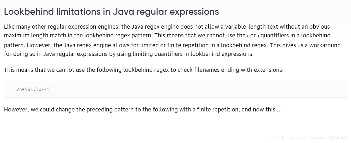 正则表达式在IDEA提示：* repetition not allowed inside lookbehind-CSDN博客