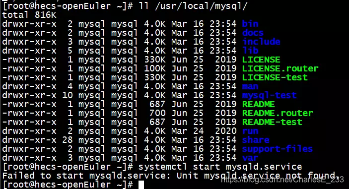 在openEuler系统的ECS上，部署MySQL 8.0.x_openeuler 命令安装最新mysql-CSDN博客