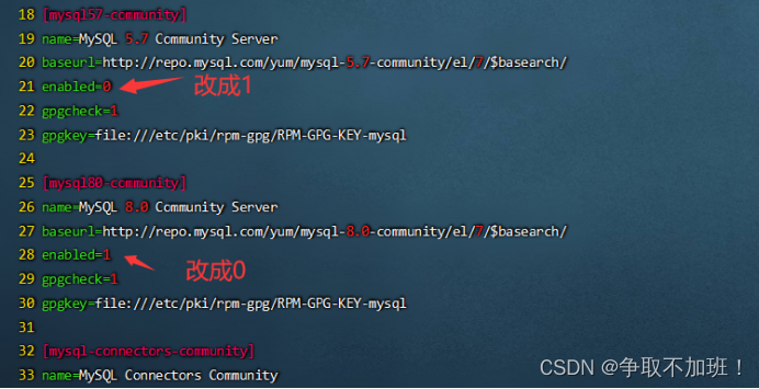 部署mysql5.7和mysql8.x版本详细教程_没有匹配的仓库可以修改:mysql80-community-CSDN博客