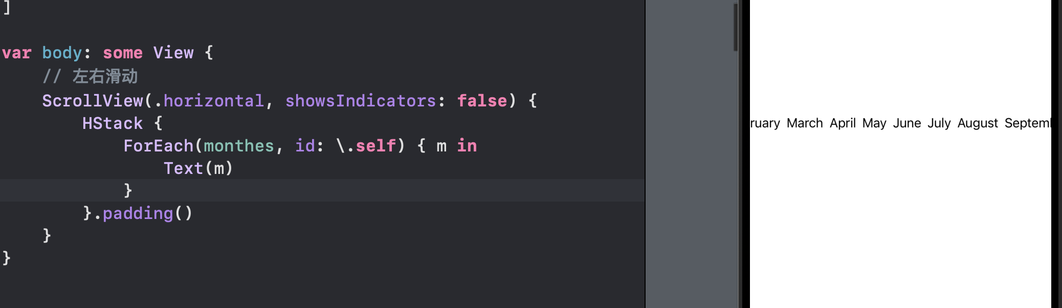 ScrollView组件No exact matches in call to initializer_swift no exact matches in call to ...