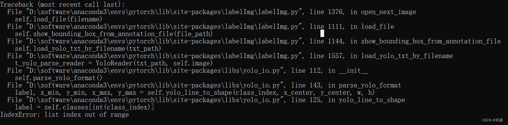 yolov5运行时显示AssertionError:Label class 1 exceeds nc = 1 in data/middle.yaml._assertionerror: data ...