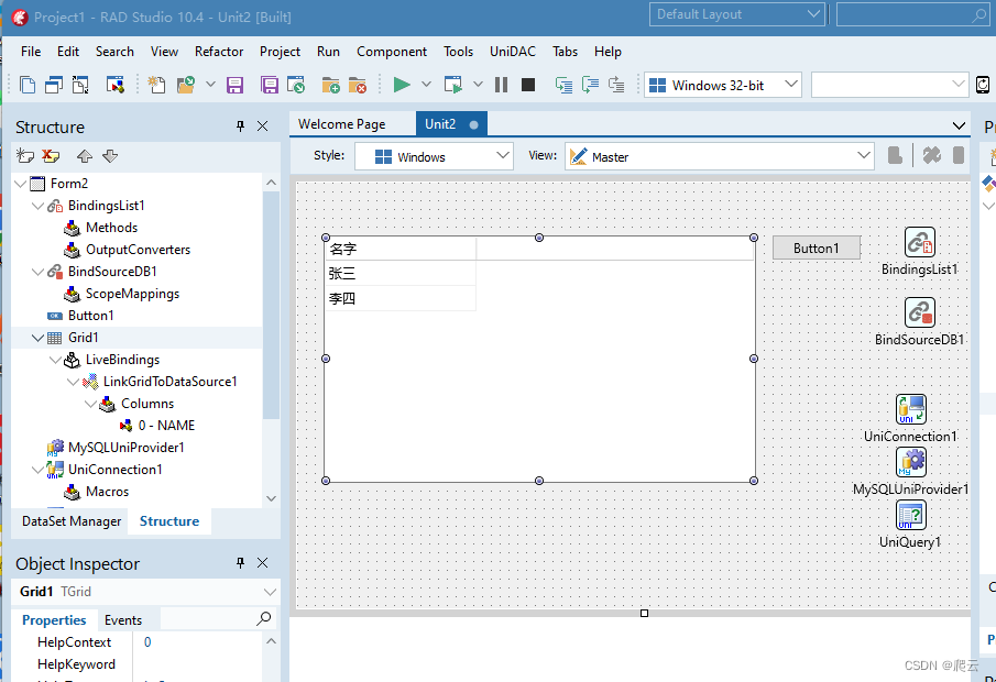 Delphi Firemonkey 多设备平台中使用 TGrid 实现类似 TDBGrid 的效果-CSDN博客