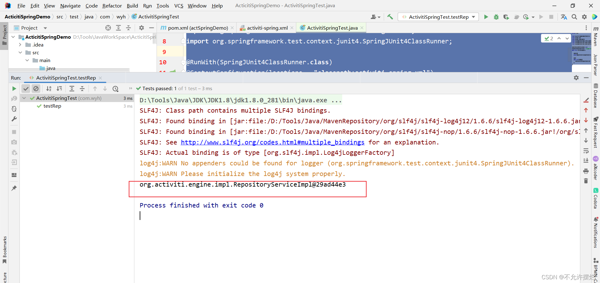 Activiti整合Spring (Mysql8.0版本)_activiti mysql8-CSDN博客