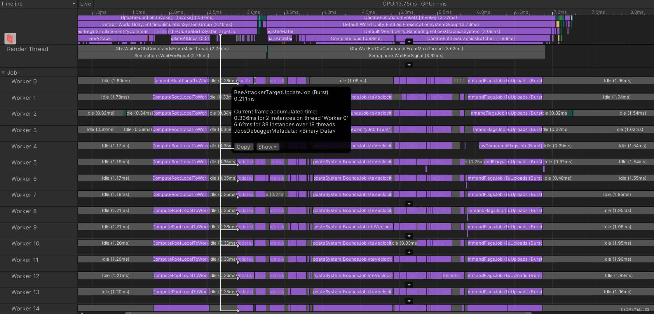 10万蜜蜂同屏作战 UnityECS蜜蜂大战项目实践(附实现前后对比)_unity ecs-CSDN博客