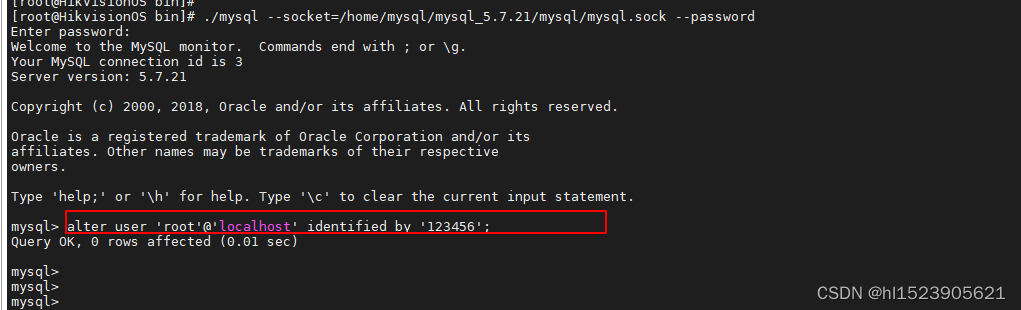 linux中的安装配置mysql5.7.21_linux mysql5.7.21安装教程-CSDN博客