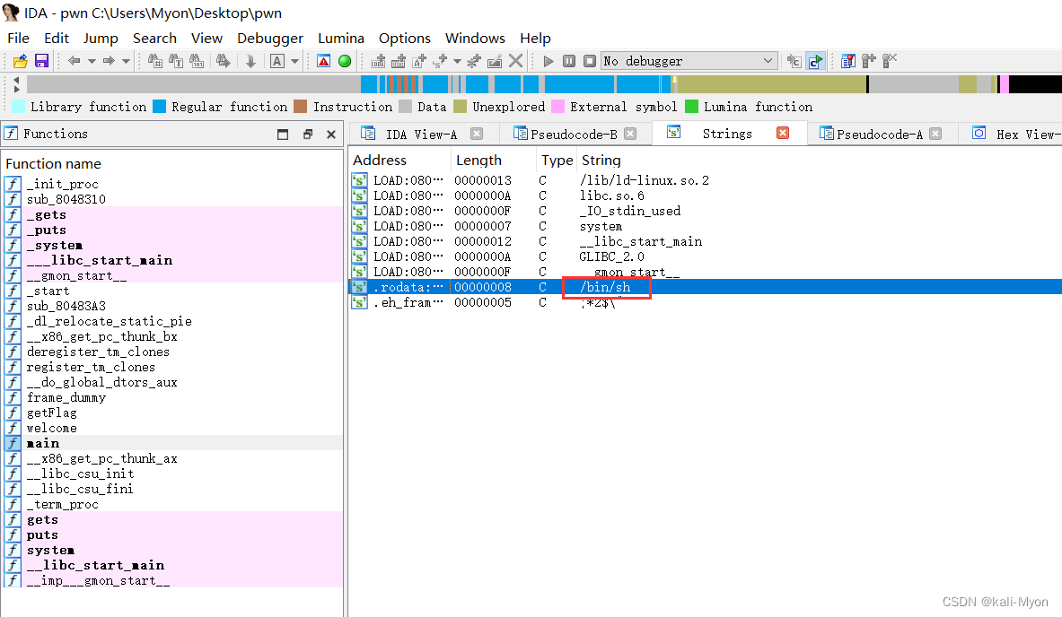 pwn05（应对简单栈溢出的常规套路）_ctfshow pwn05-CSDN博客