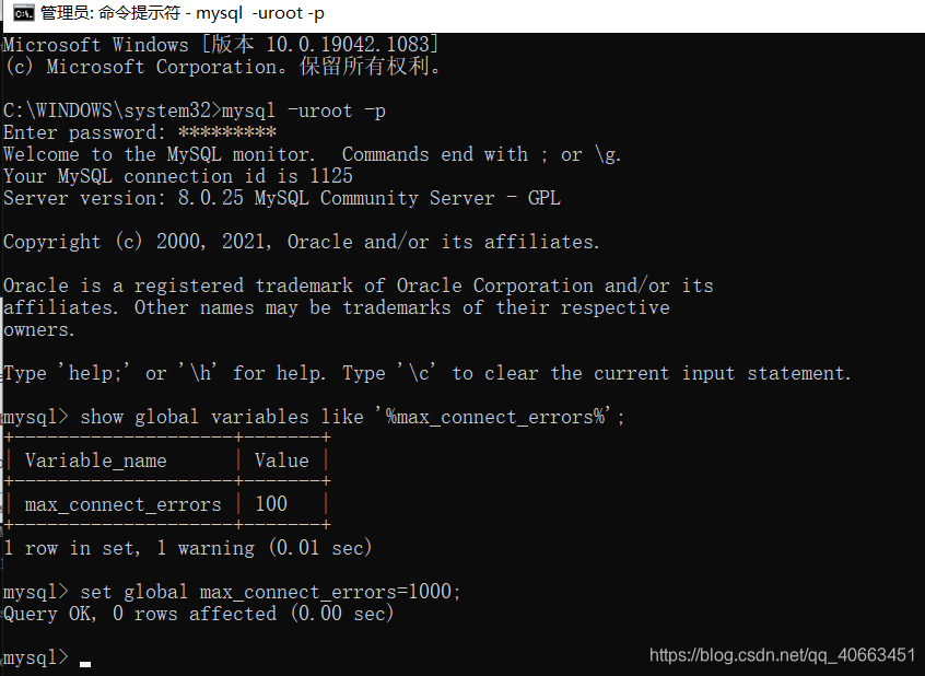 java.sql.SQLException: null, message from server: “Host ‘192.168.2.106‘ is blocked because of ...