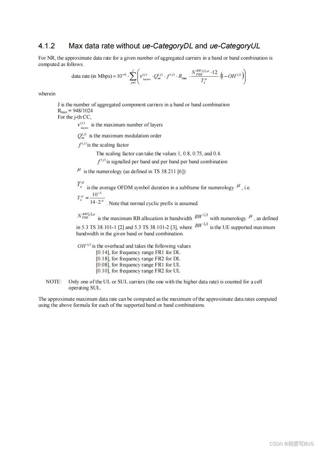 5G NR 吞吐量计算 and 4G LTE 吞吐量计算_calculated 4g lte throughput-CSDN博客