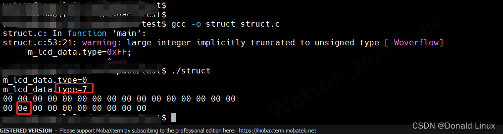 2024-06-06 C语言结构体成员变量位域(bit-field)的使用，它允许我们有效地利用数据存储空间，将多个逻辑上相关的小数据放在同一个字节中_c语言 结构体 bit-CSDN博客