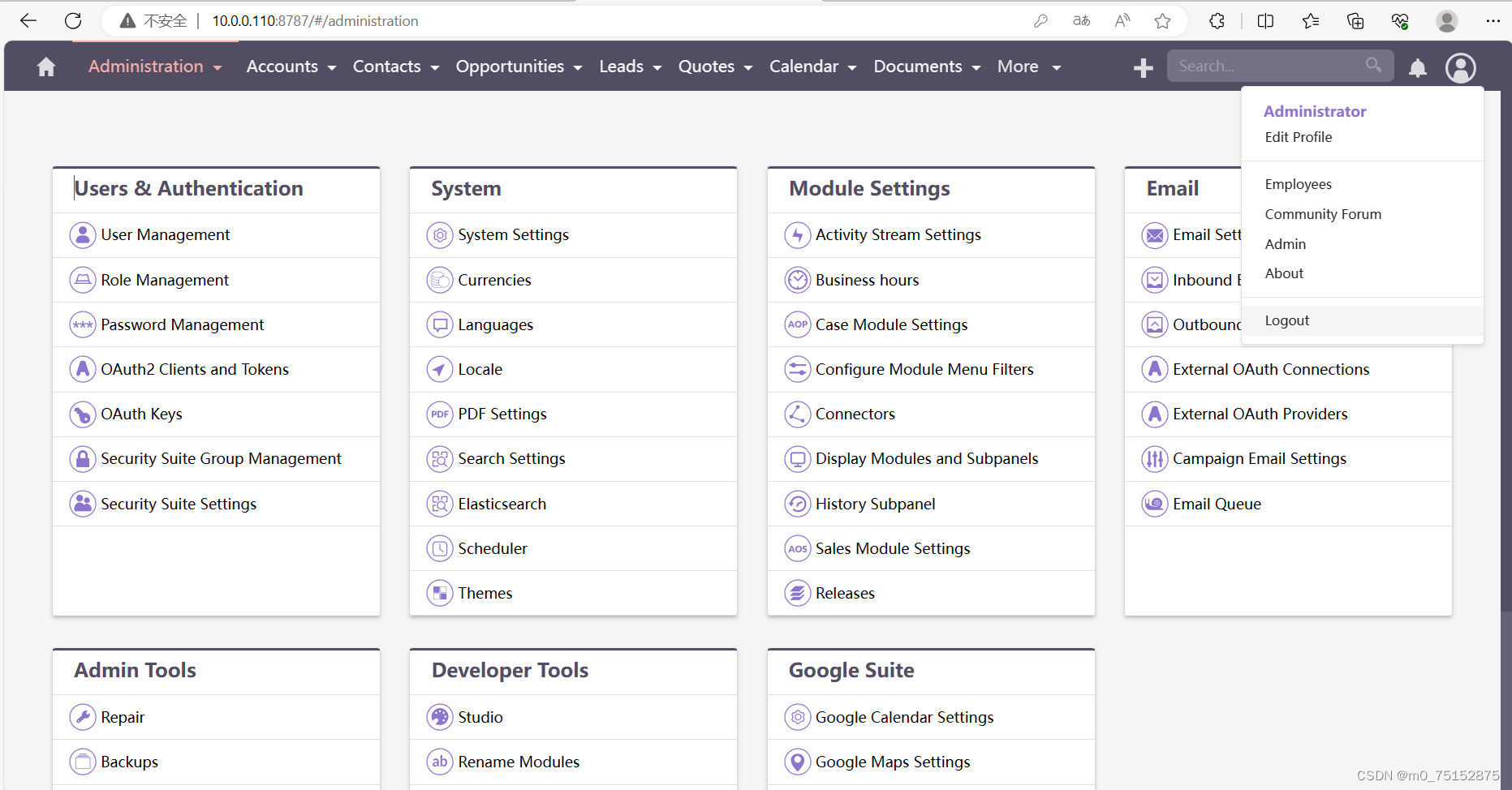 Linux 使用虚拟化技术搭建SuitCRM系统_suitecrm docker-CSDN博客