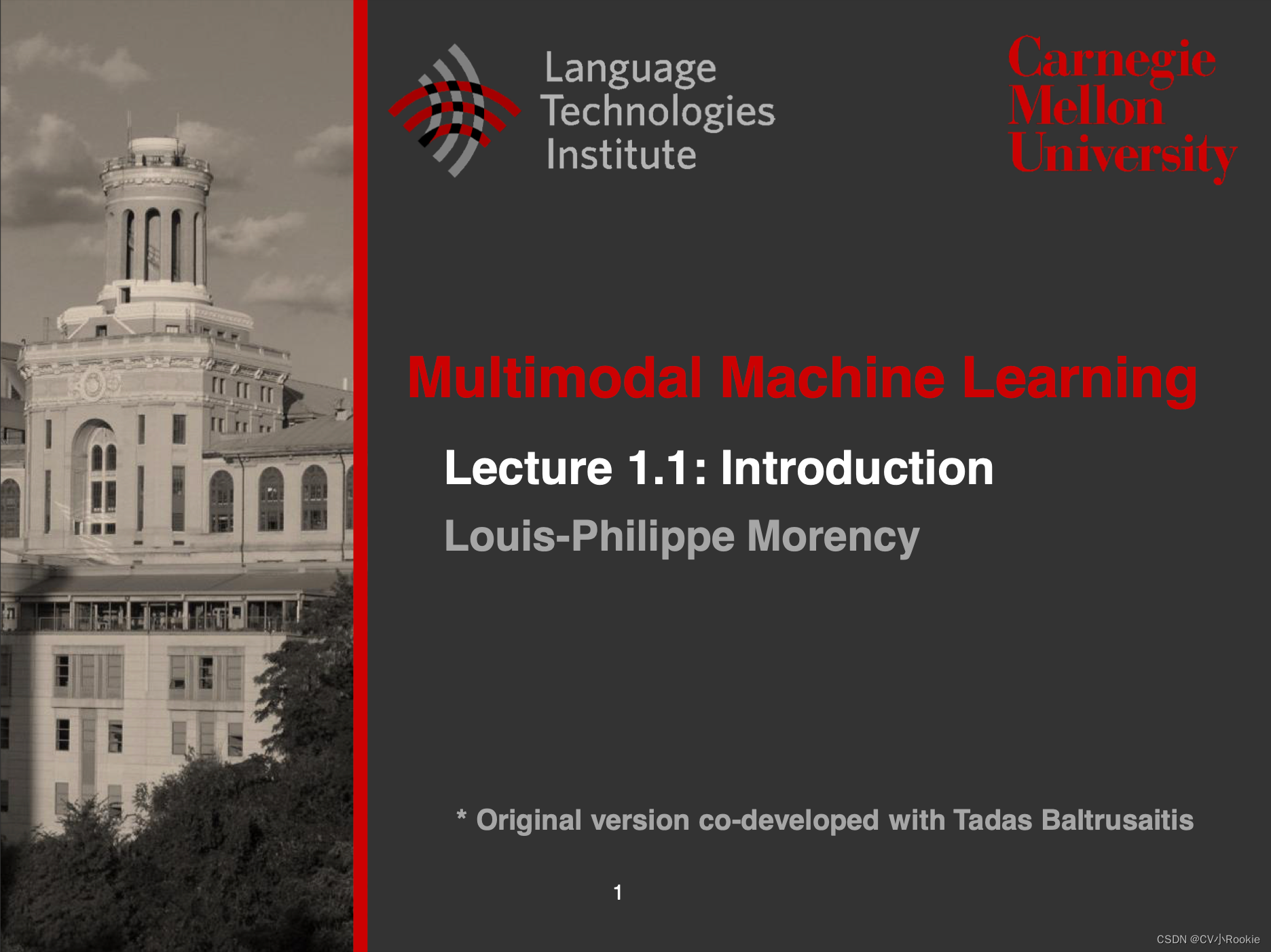 MultiModal Machine Learning 笔记_No.0 课程介绍_cmu: advanced tropic multimodal machine learning-CSDN博客