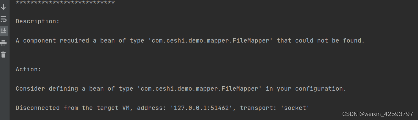 解决问题：Consider defining a bean of type XXX.XXX.XXX .mapper.XXXmapper In your configuration ...