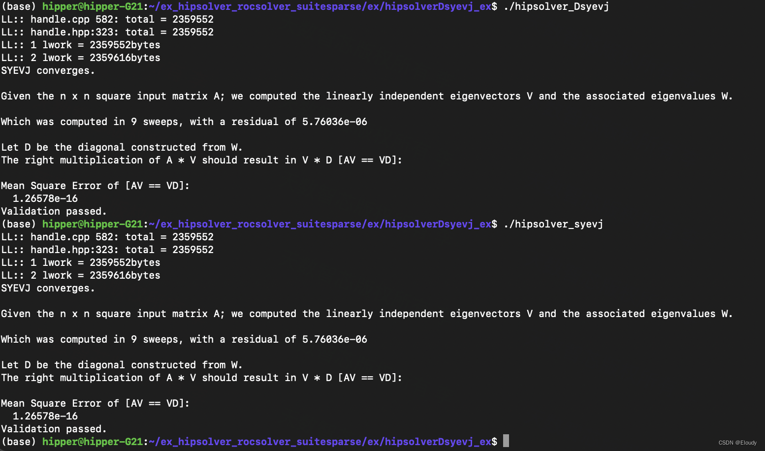 一个 hipsolver 特征值示例-CSDN博客