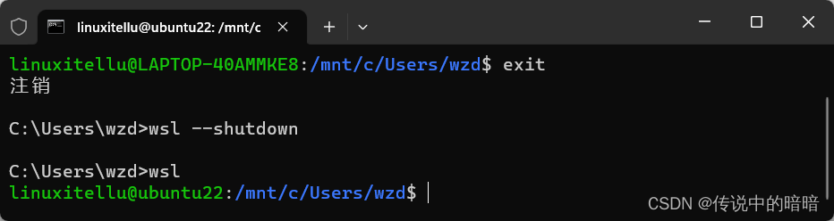 Windows11 WSL子系统ubuntu22.04 修改hostname_windows子系统的ubuntu名字修改-CSDN博客