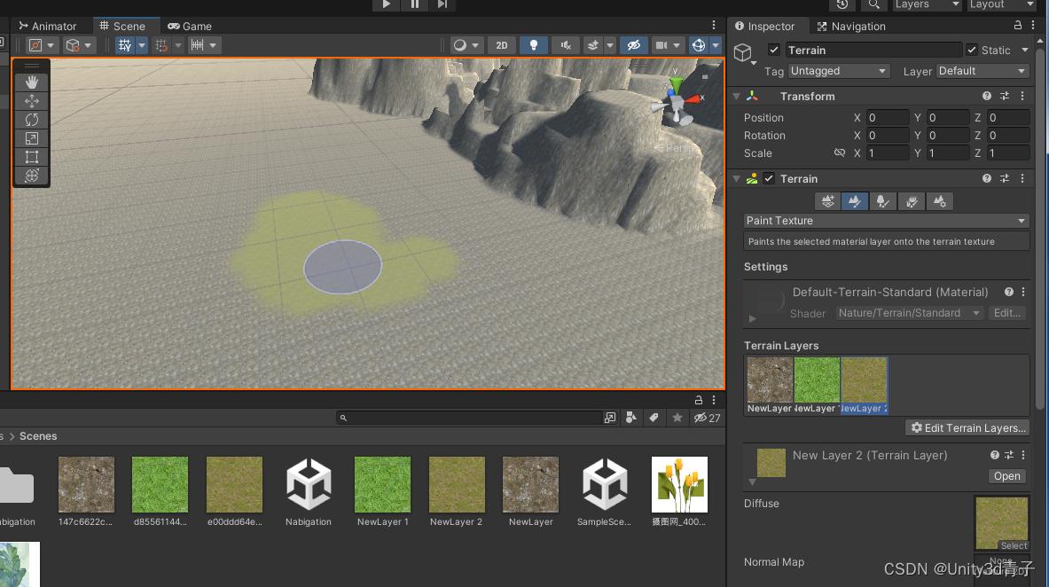 【Unity地形】使用地形工具创建场景环境-Terrain_unity 制作 地形 工具-CSDN博客