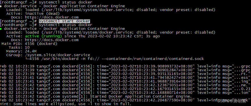 Linux系统下搭建docker服务_docker.service-CSDN博客