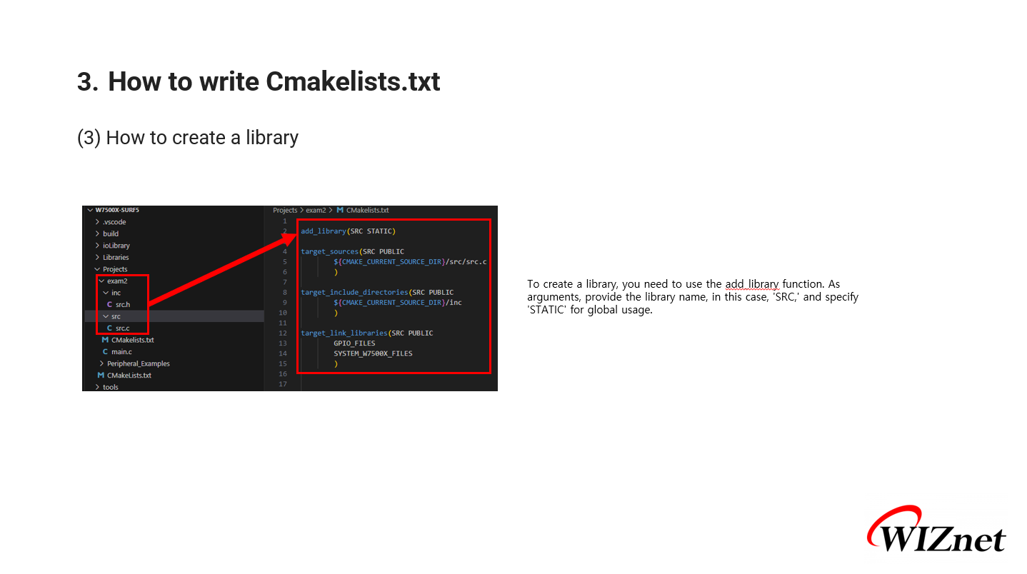 如何编写 CMakelist 以在 VS Code 中使用 WIZnet 芯片_vs code cmakelist 设置-CSDN博客