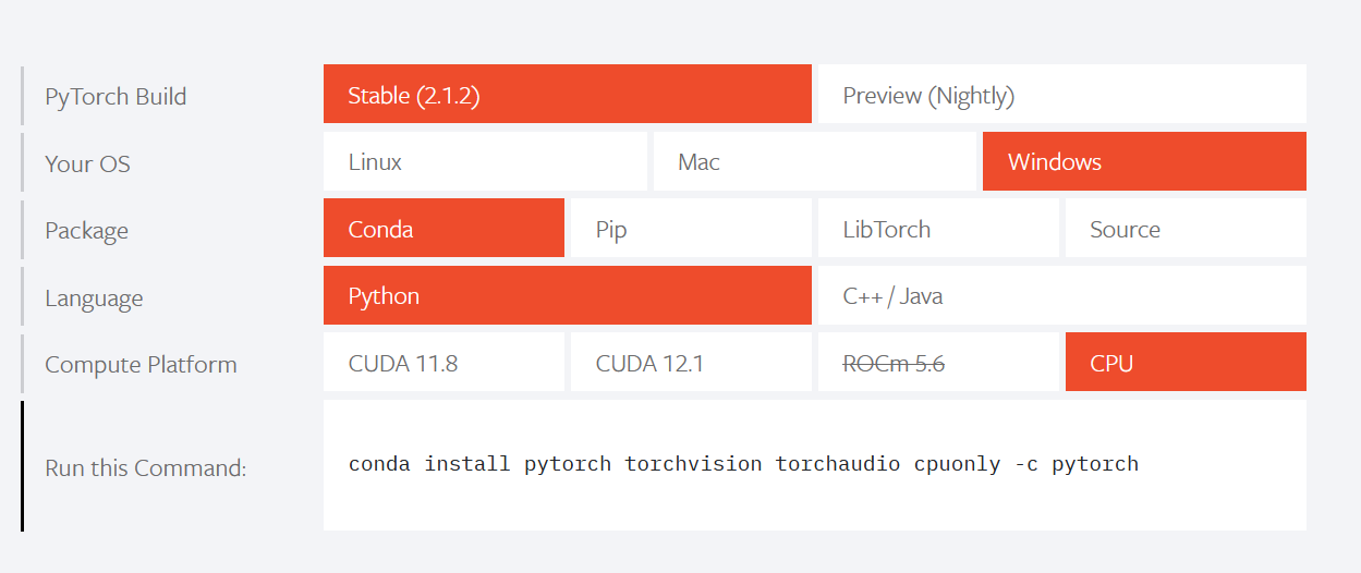 【做法说明】关于改变pytorch从使用CPU更改为使用CUDA_conda install pytorch torchvision torchaudio cpuon-CSDN博客