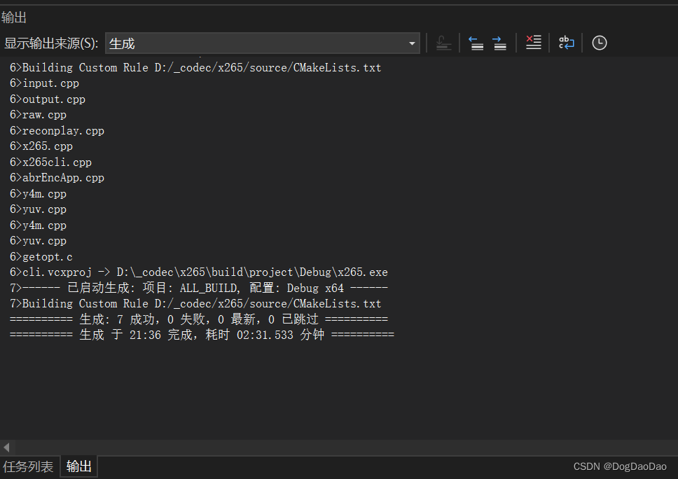 Windows11编译x265源码生成Visual Studio工程详细步骤_windows x265-CSDN博客
