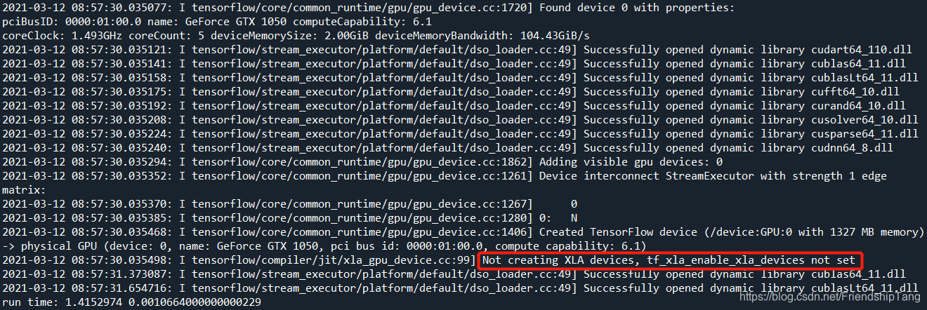 解决：Not creating XLA devices, tf_xla_enable_xla_devices not set-CSDN博客