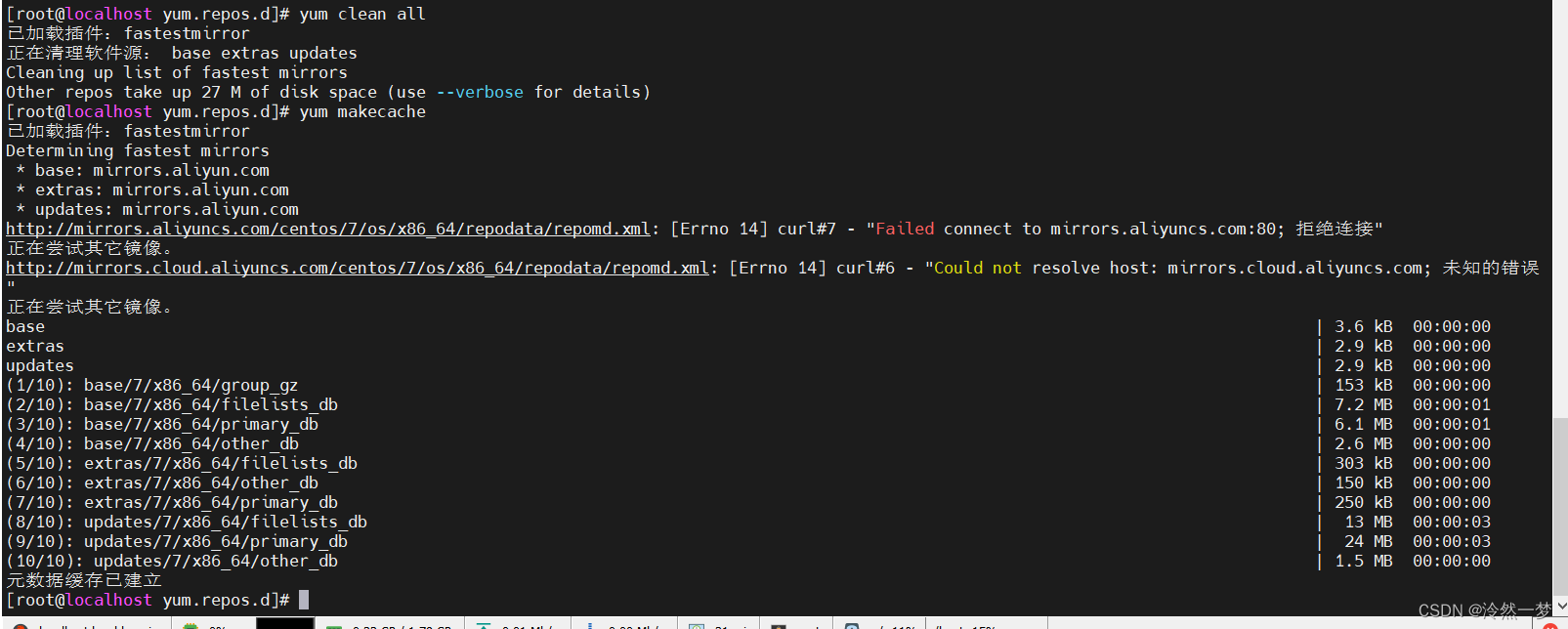 Linux CentOS7 yum源配置（离线和在线）-CSDN博客