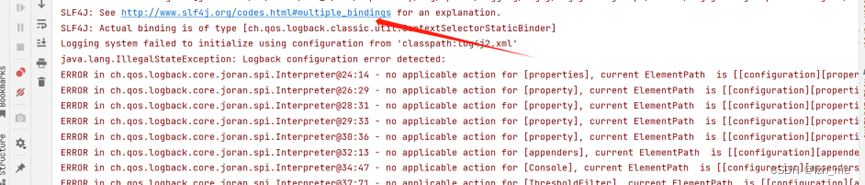 Springboot项目log4j与logback的Jar包冲突问题_no applicable action for [properties], current ele-CSDN博客