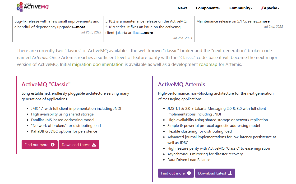 应该下那个 ActiveMQ_activemq classic vs artemis-CSDN博客