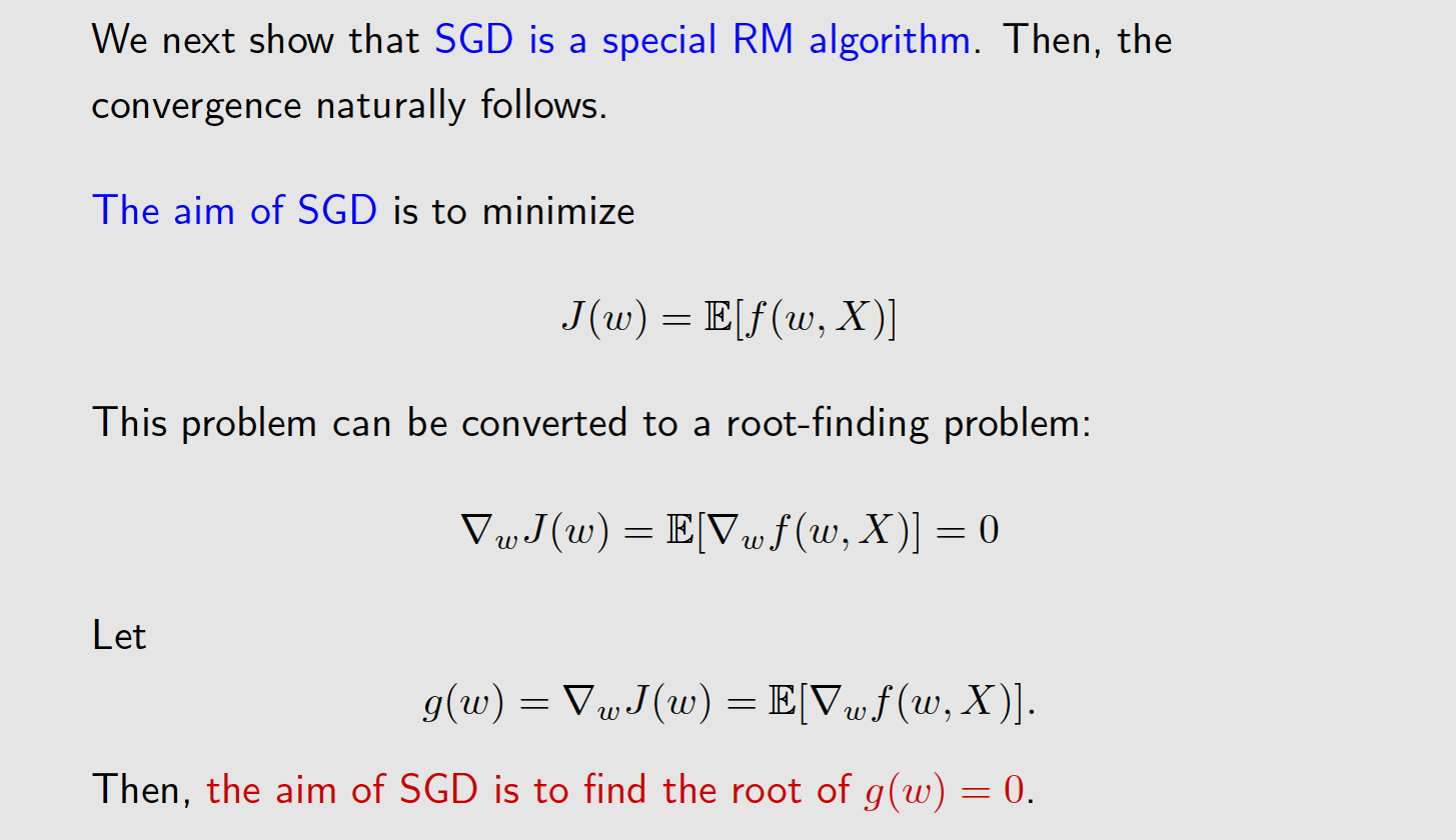 RL-赵-(六)：随机逼近/Stochastic Approximation（SA）【无需目标函数】、RM算法、随机梯度下降（SGD）【需目标函数】【采样须独立同分布】【BGD-＞MBGD ...