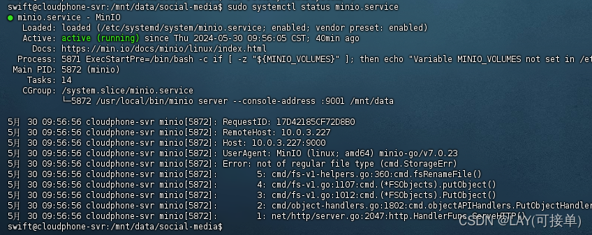 minio 入门教程_error unable to initialize backend: format.json fi-CSDN博客
