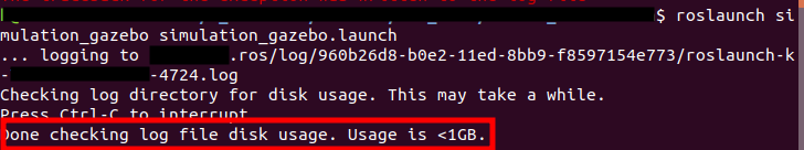 ROS常见问题 | Done checking log file disk usage. Usage is ＜1GB._ROS-CSDN专栏