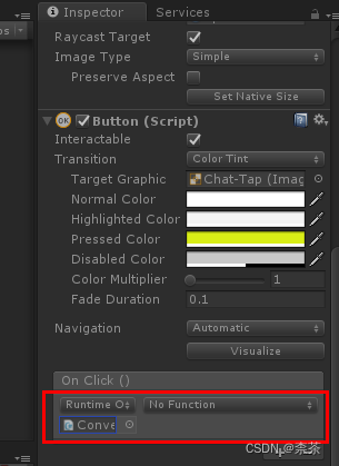 unity入门——按钮点击了却无法调用函数_unity onclick-CSDN博客