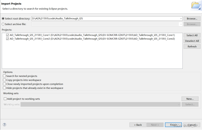手把手教你开发ADSP-21593（三）：CCES例程详解_cces 使用教程-CSDN博客
