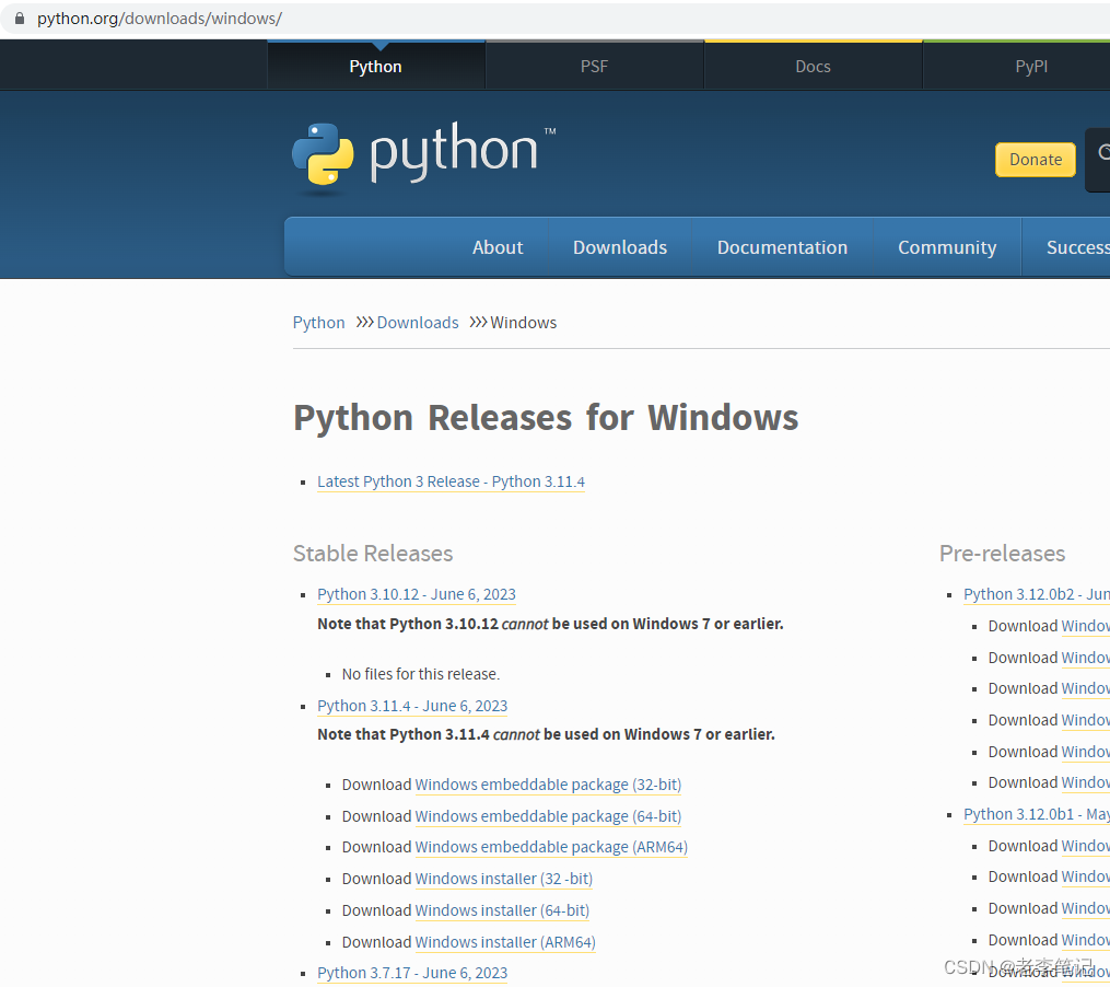 Windows下安装python和pip_windows pip-CSDN博客
