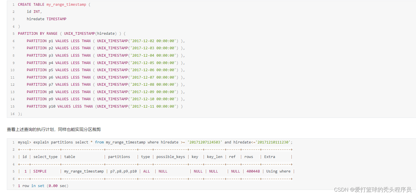 mysql分区_mysql list分区 默认分区-CSDN博客