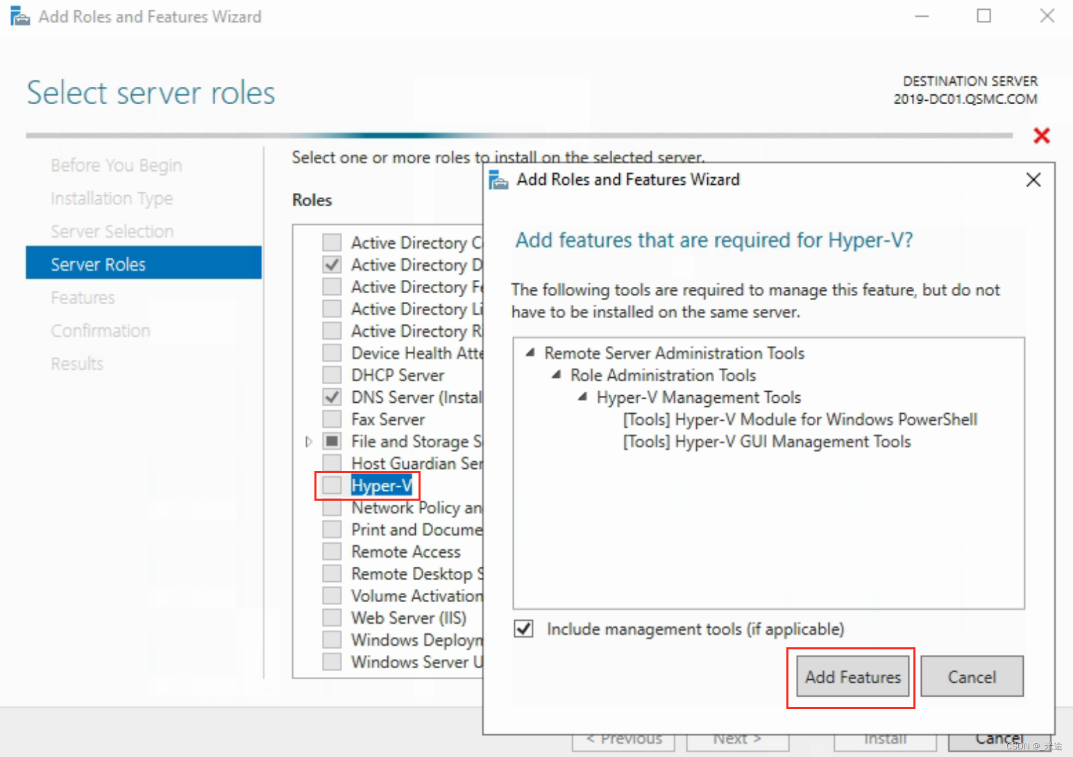 WindowsServer2019安装Hyper-V_hyper-v server 2019-CSDN博客