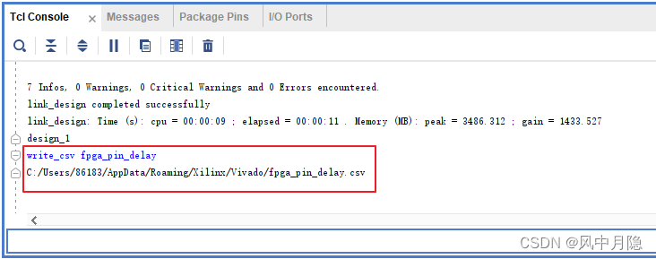 xilinx系列FPGA基于VIVADO的pin delay列表生成说明-CSDN博客
