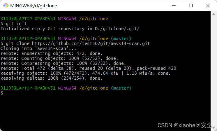 使用Git克隆Github项目_git clone github-CSDN博客