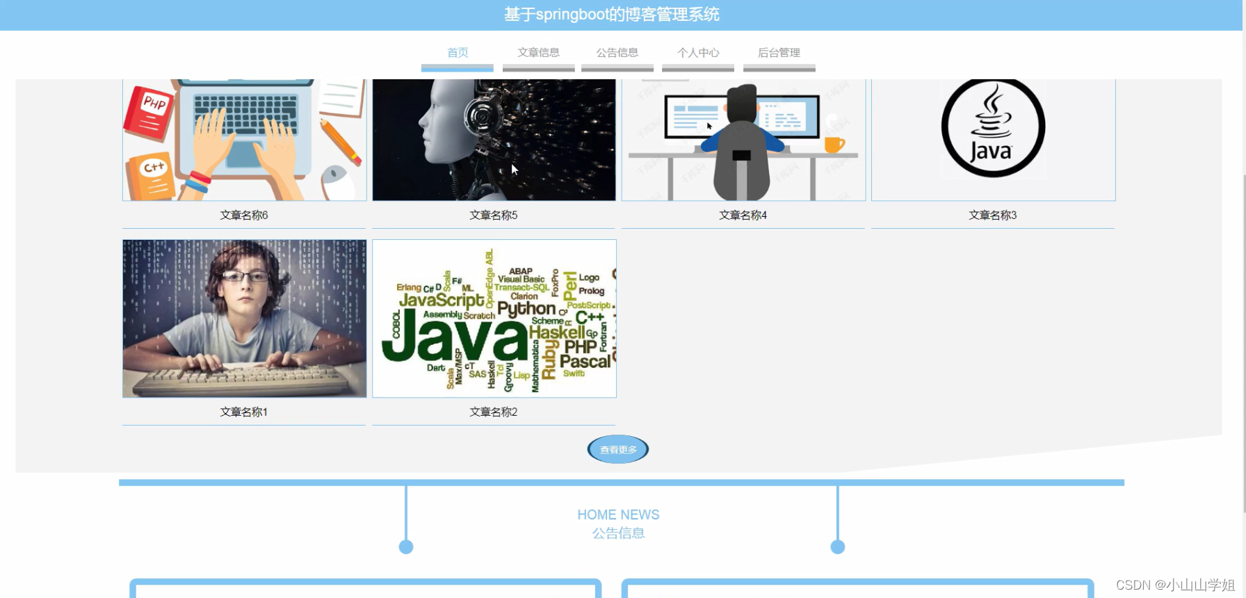 Springboot毕设项目基于springboot的博客管理系统7xglejava+VUE+Mybatis+Maven+Mysql+sprnig）-CSDN博客