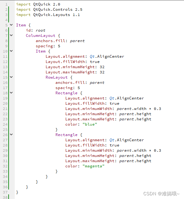 QML使用Layout布局时出现大量＜Unknown File＞: QML QQuickLayoutAttached: Binding loop detected for property循环 ...