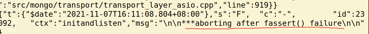 MongoDB----问题汇总_aborting after fassert() failure-CSDN博客