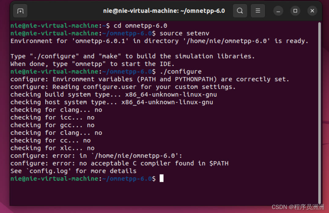 【OMNET++网络仿真系列学习笔记-1】Ubuntu 22.04版本安装OMNET++6.0版本及各类报错合集解决方案_omnet中出现 ...