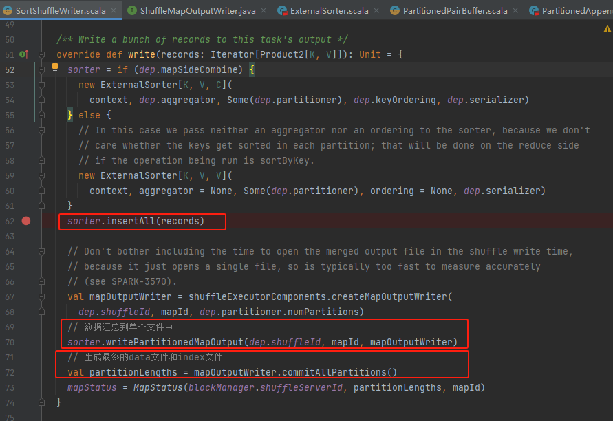spark shuffle写操作——SortShuffleWriter-CSDN博客