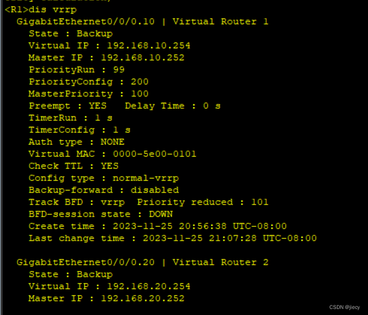 路由VRRP与BFD联动例子_vrrp bfd h3c-CSDN博客